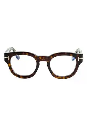 TOM FORD Square-frame Glasses - Brown