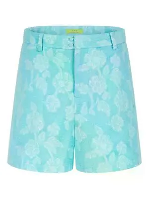 Shanghai Tang Patterned Jacquard Shorts