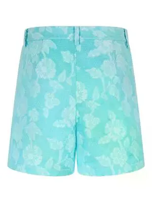 Shanghai Tang Patterned Jacquard Shorts