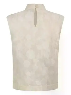 Shanghai Tang Floral-jacquard Top
