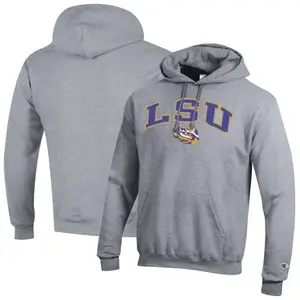 Champion Lsu Tigers Arch Over Logo Pullover Hoodie