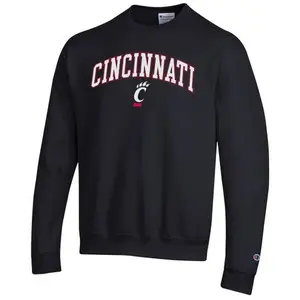 Champion Cincinnati Bearcats Arch Over Logo Pullover Sweatshirt