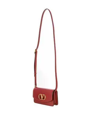 Valentino Garavani Vlogo Signature Clutch Bag In Shiny Calfskin