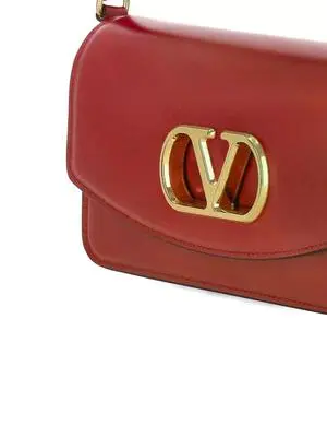 Valentino Garavani Vlogo Signature Clutch Bag In Shiny Calfskin