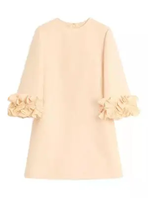 Valentino Garavani Crepe Couture Mini Dress - Neutrals