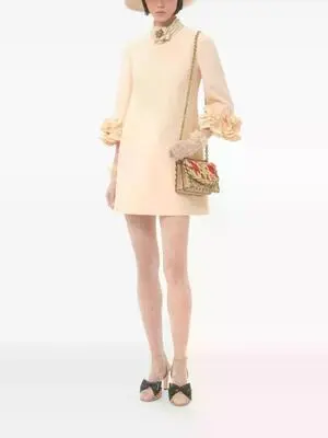 Valentino Garavani Crepe Couture Mini Dress - Neutrals