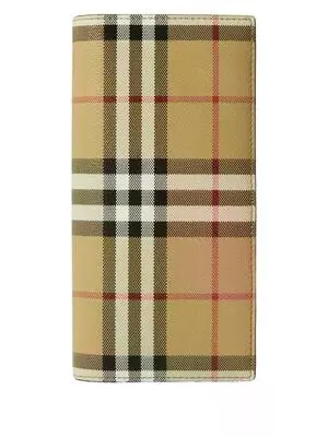 Burberry Check Continental Wallet - Neutrals