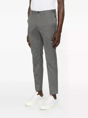 Incotex Mélange-effect Trousers - Grey