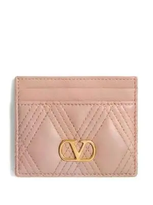 Valentino Garavani Quiltie 67 Card Holder - Pink