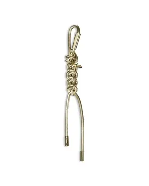 Michael Kors Braided Bag Charm - Pale Gold
