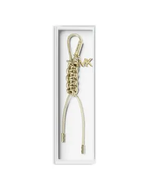 Michael Kors Braided Bag Charm - Pale Gold