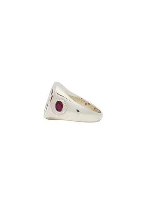 BLEUE BURNHAM Oval Chloroplast Signet Ring