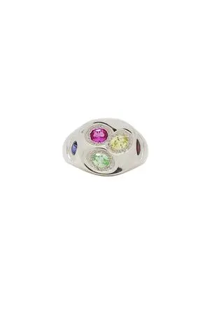 BLEUE BURNHAM Oval Chloroplast Signet Ring - Multi