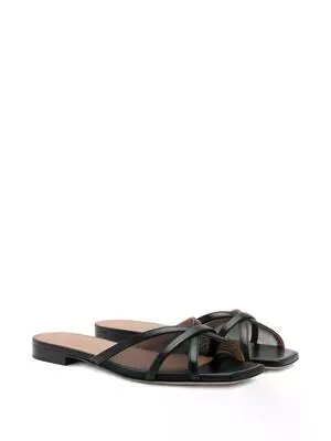 MALONE SOULIERS Perla Flat Sandals - Black