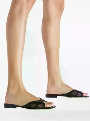 MALONE SOULIERS Perla Flat Sandals - Black