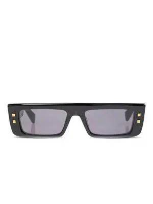 Balmain Rectangle-frame Sunglasses - Black