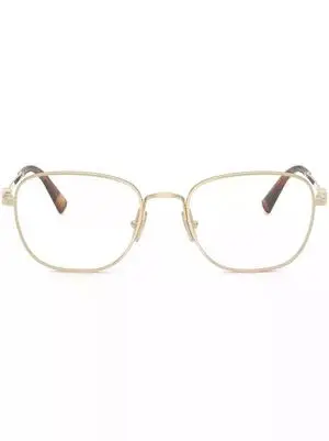 Miu Miu Rectangle-frame Glasses - Gold