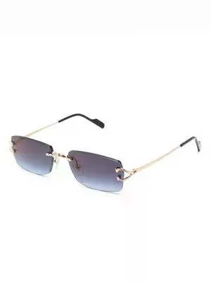 CARTIER Rectangle-frame Sunglasses