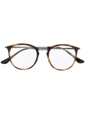 Ray-ban Round-frame Glasses - Brown