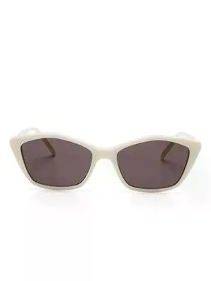 Saint Laurent Geometric-frame Sunglasses - White
