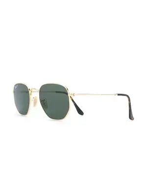 Ray-ban Hexagonal Polarised Sunglasses - Gold