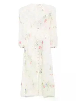 Zimmermann Lucky Floral Lace Maxi Dress - Neutrals