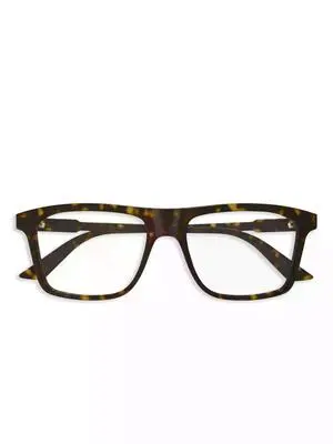Gucci Square-frame Glasses - Brown