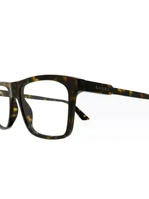 Gucci Square-frame Glasses - Brown