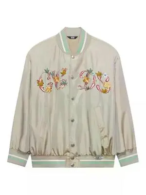 Gcds Floral Embroidery Bomber Jacket