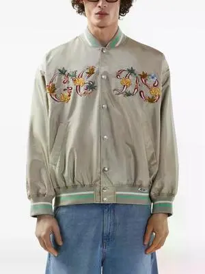 Gcds Floral Embroidery Bomber Jacket