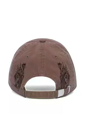 Gcds Cotton-canvas Cap - Brown