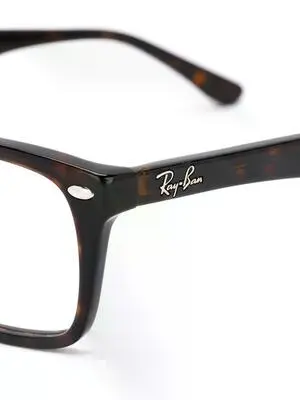 Ray-ban Square Frame Glasses - Brown