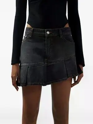 Gcds Denim Mini Skirt