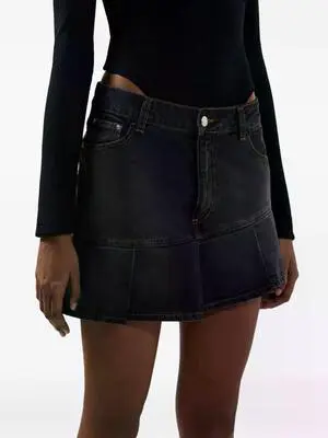 Gcds Denim Mini Skirt