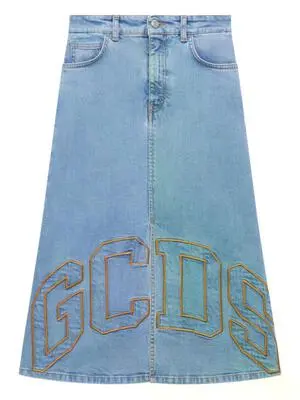 Gcds Logo-embroidered Skirt