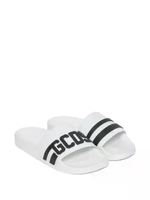 Gcds Logo-embossed Pool Slides - White