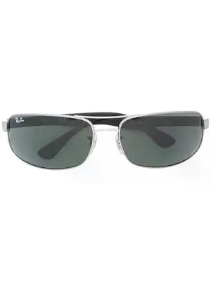 Ray-ban Rectangular Full Rim Sunglasses - Black