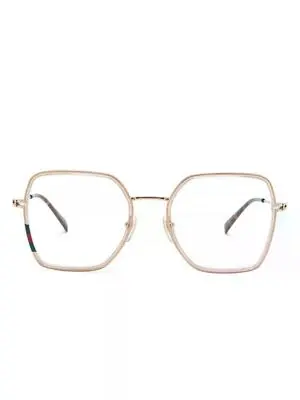 Gucci Square-frame Glasses - Gold