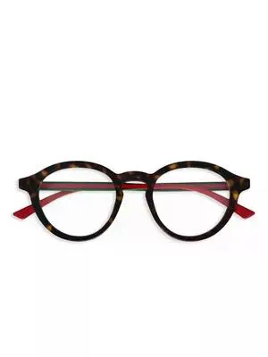 Gucci Logo-print Glasses - Brown