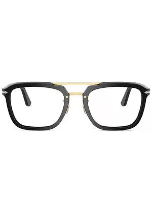 Persol Senna Square Frame Glasses - Black