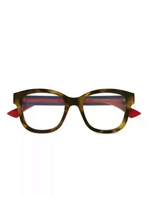 Gucci Square-frame Glasses - Brown