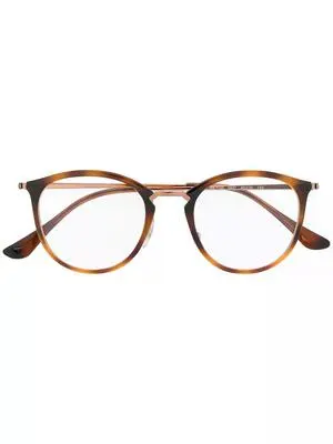 Ray-ban Round Frame Glasses - Brown
