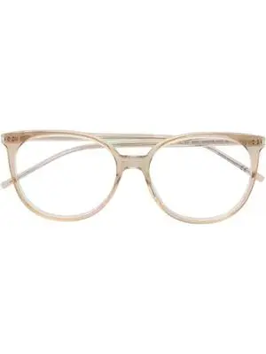 Saint Laurent Round-frame Optical Glasses - Neutrals