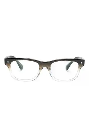 Oliver Spencer Rosson Square Frame Glasses - Black