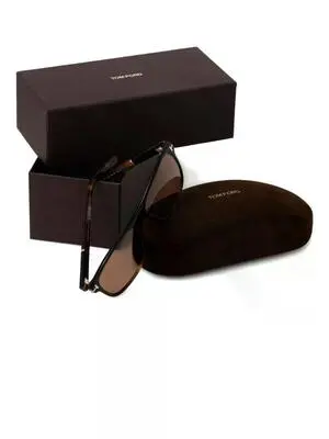TOM FORD Fletcher Square-frame Sunglasses - Brown