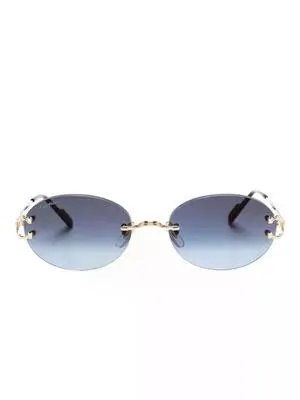 CARTIER Round Frame Sunglasses - Gold