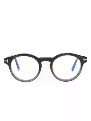 TOM FORD Round-frame Glasses - Brown