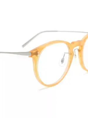 Oliver Spencer Orrison Round-frame Glasses - Yellow
