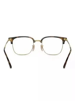 Ray-ban Full Rim Square Frame Glasses - Brown