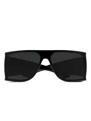 Saint Laurent Shield-frame Sunglasses - Black